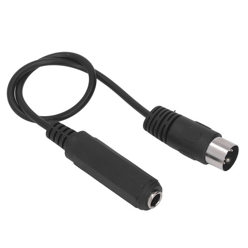 New 6.35mm Female To 5pin MIDI Adapter Cable 1ft Plug And Play Mic ...