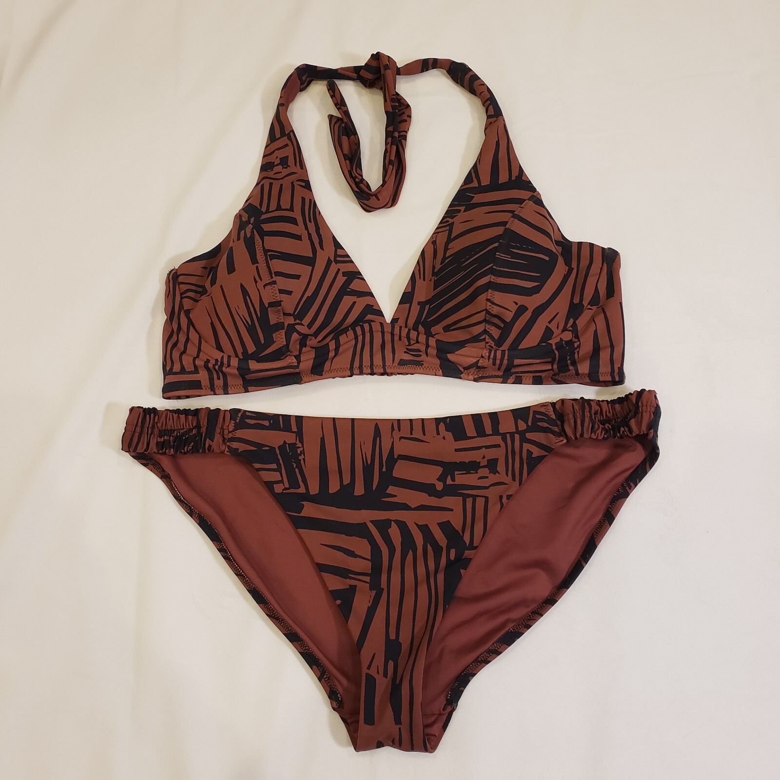 Athleta Sculpted Sienna 2 Piece Swim Bikini Graphic P… - Gem