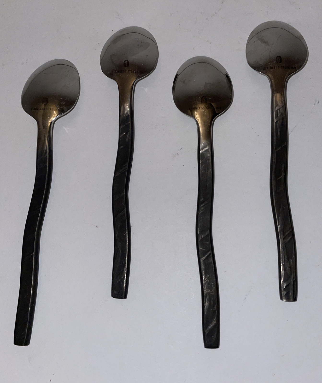 4 GS Stainless New Wave Flatware Silverware Demitasse Espresso Gourmet ...