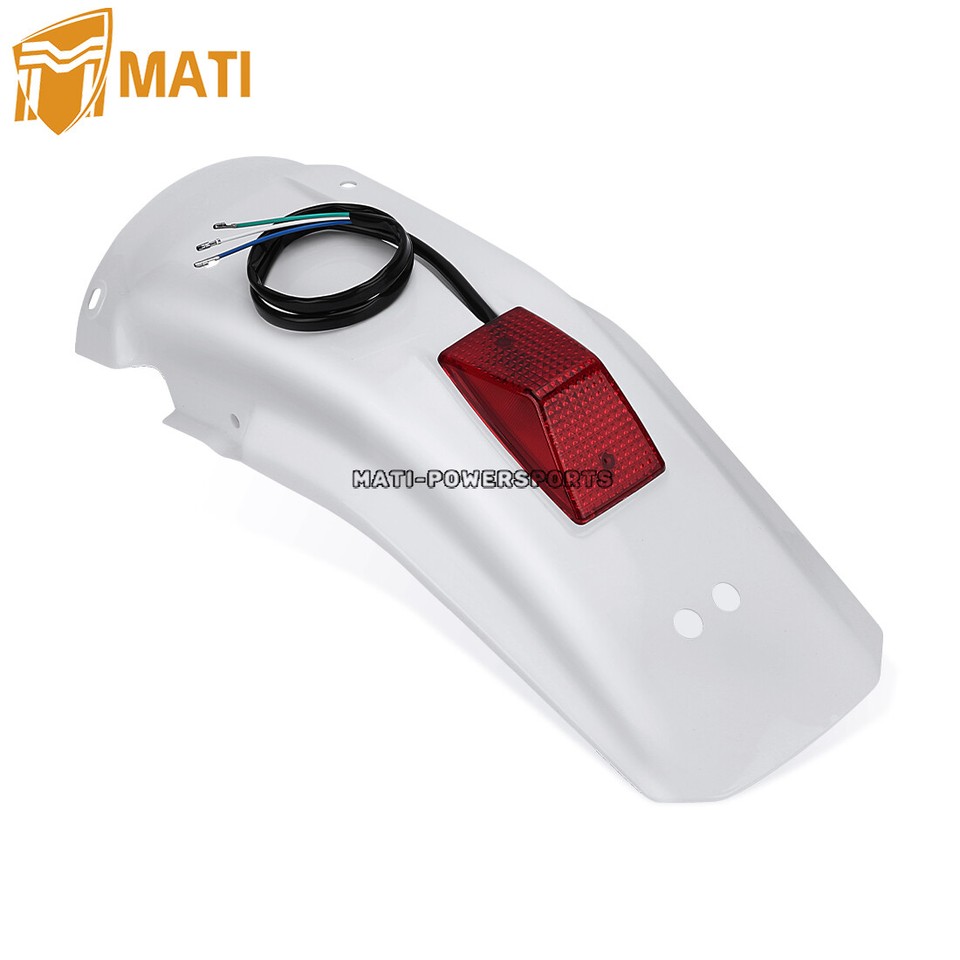 Rear Fender w/ Taillight For Honda XR250R XR250L XR350R XR600R XR650L ...