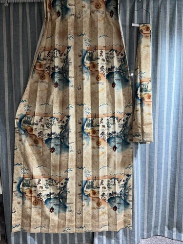 Custom Drapes Designer 2 Pairs 89” Long Dress Panels Character Map ...