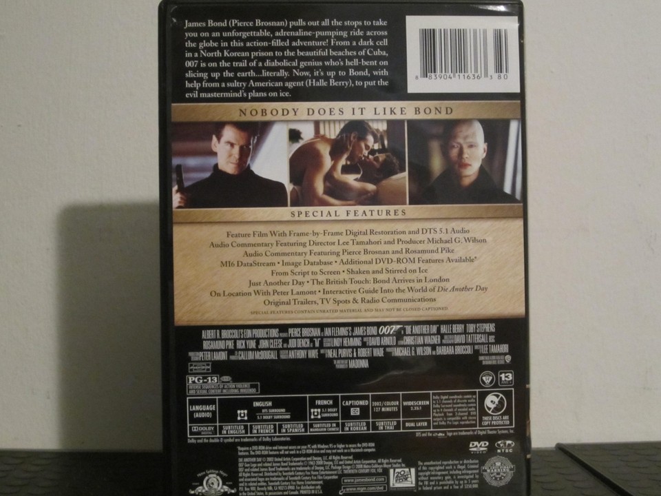 Die Another Day, two disc edition, Pierce Brosnan as James Bond, Halle ...
