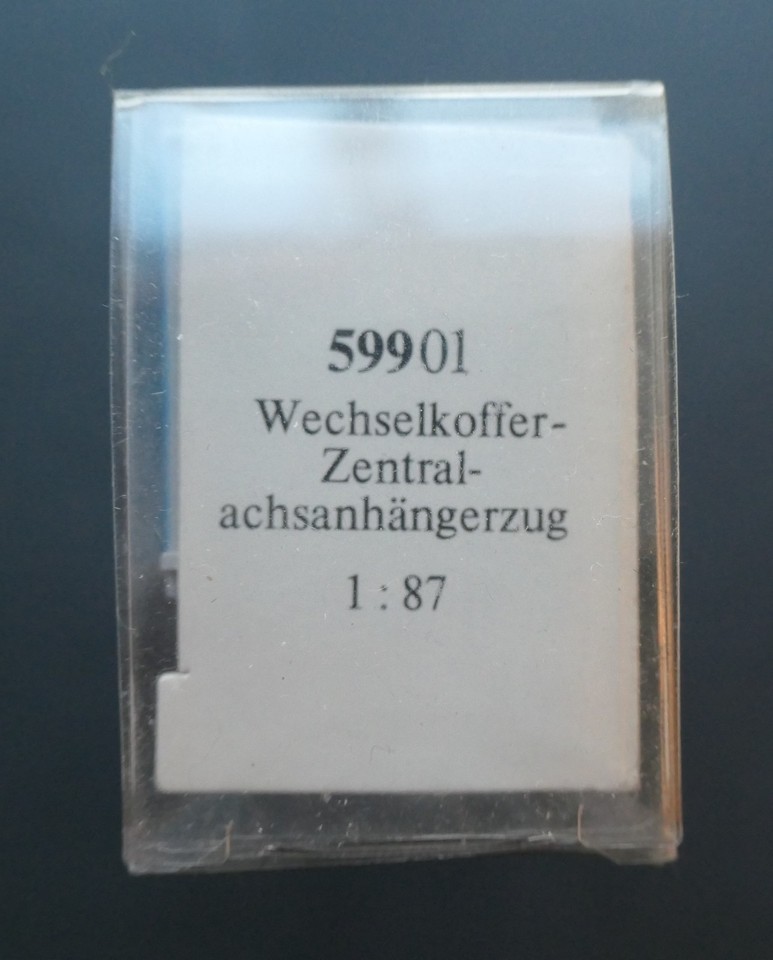 Wiking 1:87, MAN F 90, Tandemkoffer-Lastzug, 599/1, ab 1993, mit OVP ...