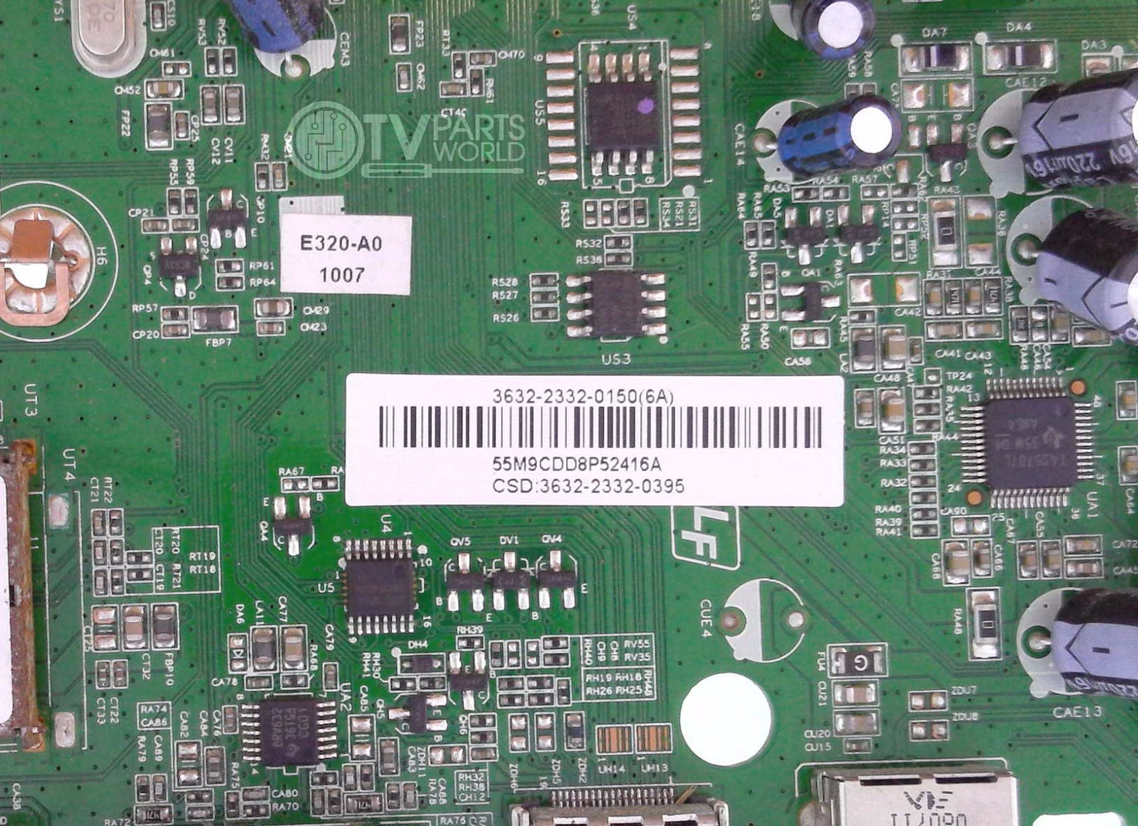 Vizio E320-A0 Main Board 3632-2332-0150 E320-A0, 55M9CDD8P52416A | eBay