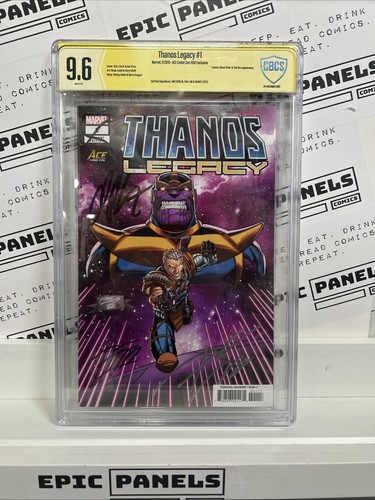 THANOS LEGACY #1 CBCS 9.4 RON LIM Signed ACE Comic Con VARIANT COVER | eBay