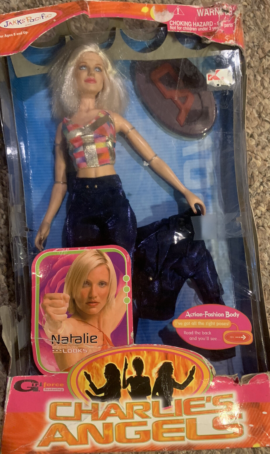 Charlies Angels Natalie Barbie Type Doll Jaks Pacific new never open ...