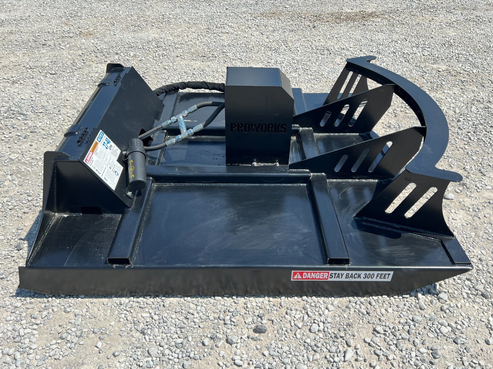 72" High Flow Rotary Brush Cutter with Mulching Teeth Attachment Fits ...