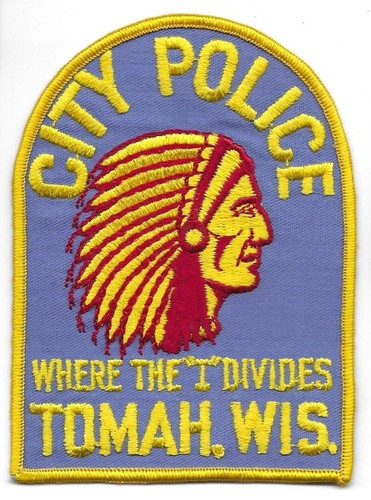 Tomah WISCONSIN WI Police patch OLD Indian Chief | eBay