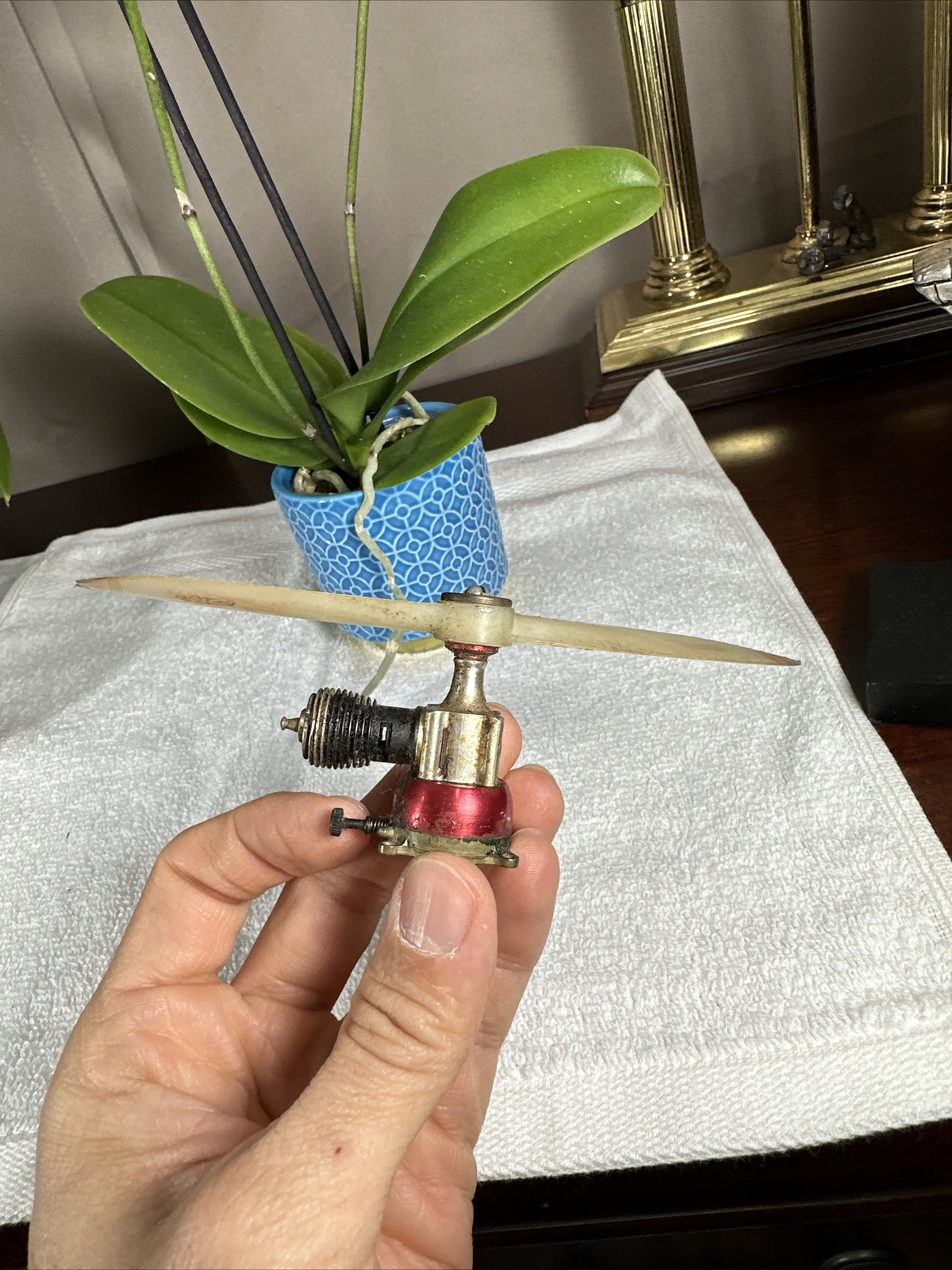 NOT TESTED Thimble Drome Model Airplane Engine Top Flute RARE Vintage ...