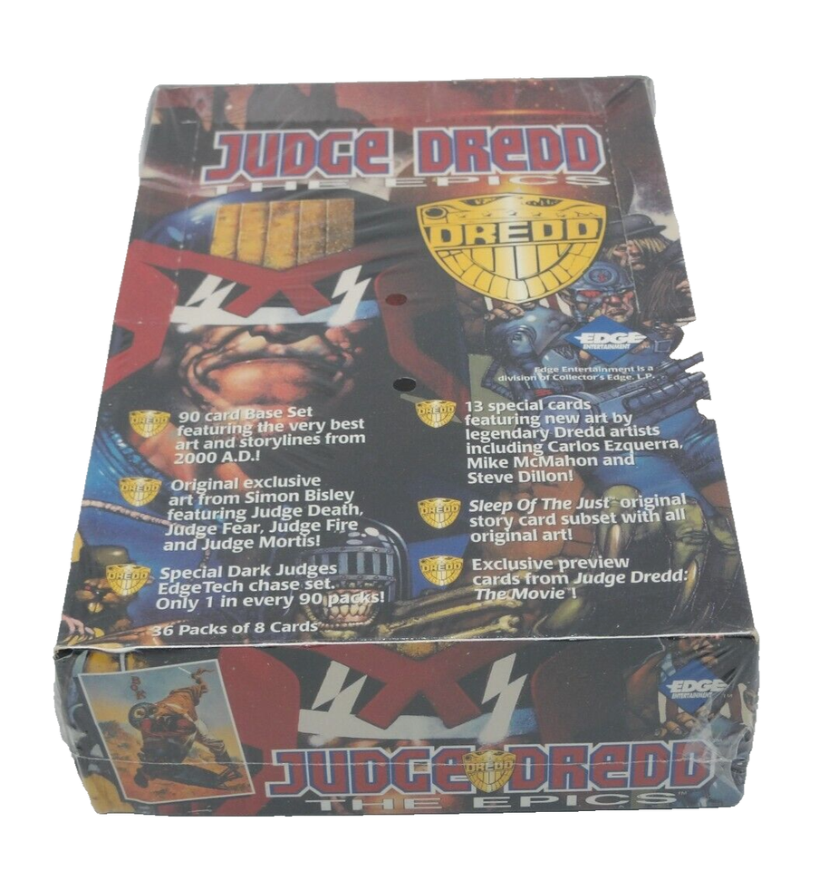 Judge Dredd The Epics 90 Card Base Set 1995 MISB Edge Superhero Villain ...