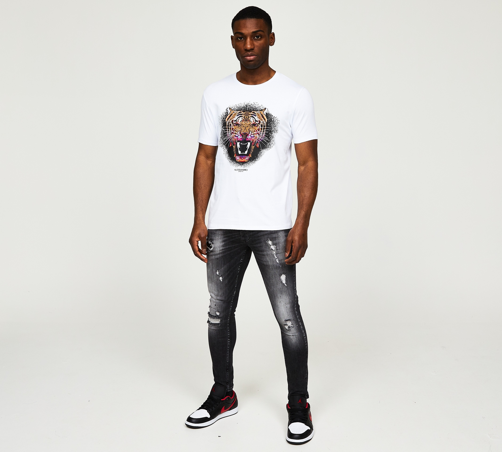 Alessandro Zavetti Benzio Superslim Denim Jean - BLACK | eBay