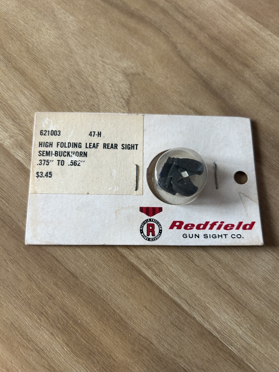 Redfield 47-H High Folding Rear Sight, Semi-Buckhorn, .375" to .562 ...