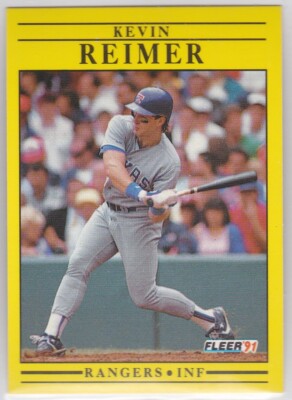 M) 1991 Fleer Baseball Trading Card - Kevin Reimer #298 | eBay
