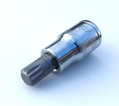US Pro 12mm M12 triple square XZN spline VW Audi VAG socket 1/2" dr ...