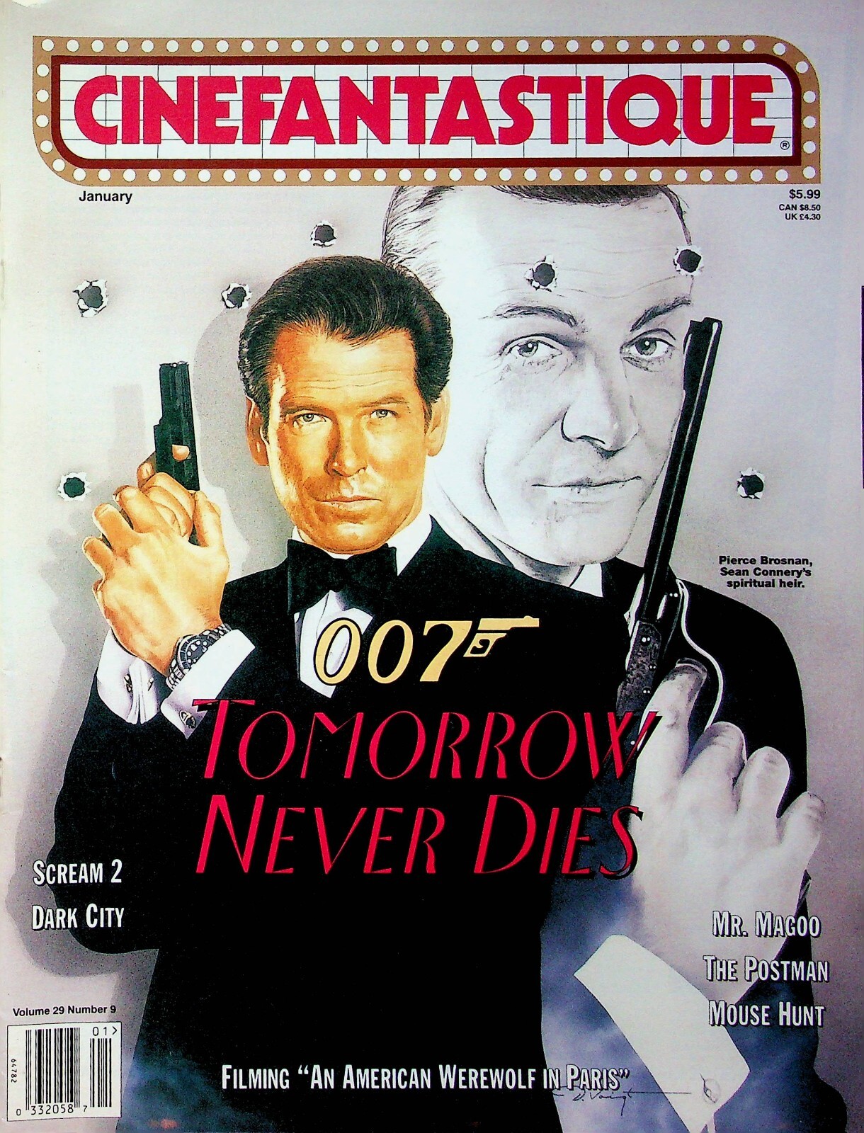 Cinefantastique Mag 007 Tomorrow Never Dies Pierce Brosnan January 1998 ...
