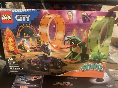 LEGOS CITY 60339 STUNT ARENA DOUBLE LOOP STUNTZ MONSTER TRUCKS SET ...