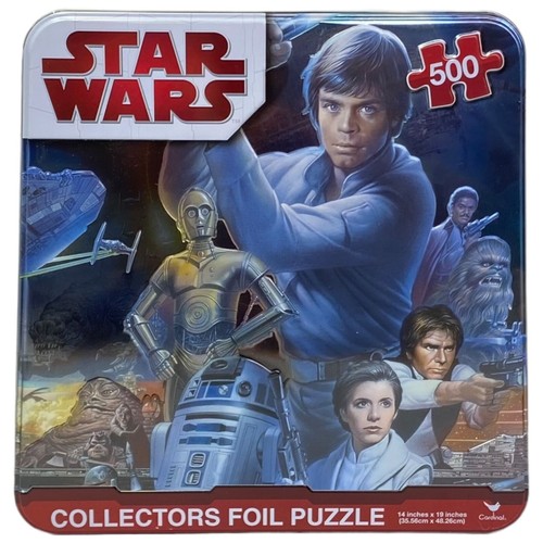 Star Wars Puzzle Luke Skywalker C-3PO R2-D2 ROTJ 500 Pcs 14" x 19" 2010 ...
