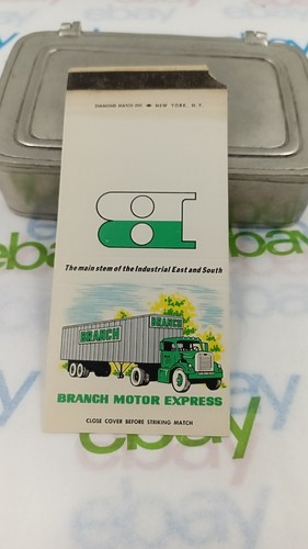 Matchbook Cover VINTAGE DIAMOND MATCH BRANCH MOTOR EXPRESS | eBay