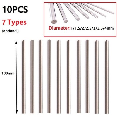 Round Bar Steel Rod Lathe Tool Portable Silver Steel Rods Straight ...