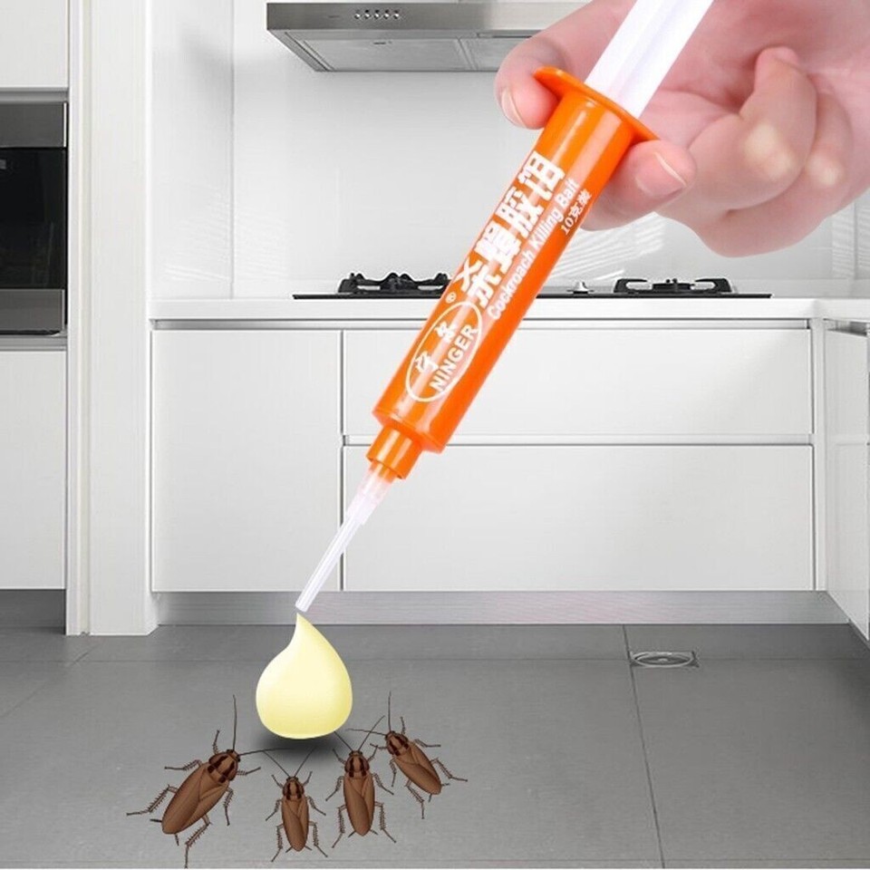 Cockroach Killer Gel Bait Strong Cockroach Disperse Eliminator Syringe ...