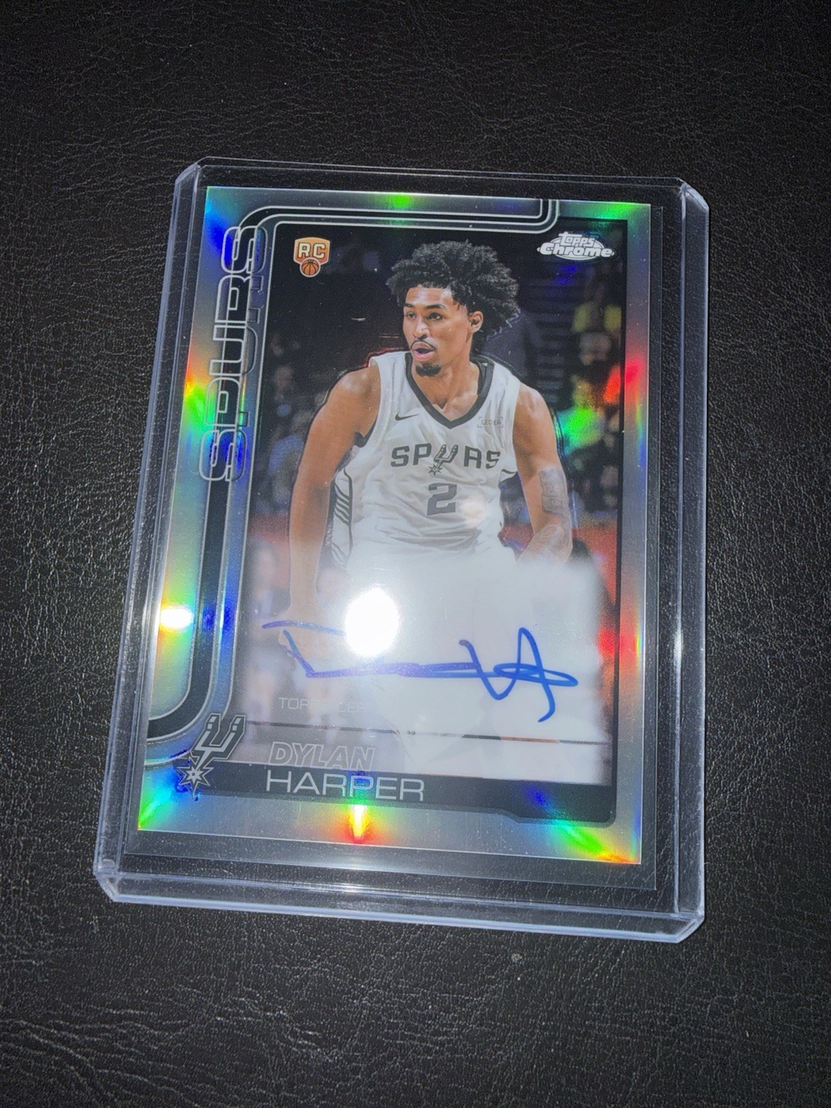 2025-26 Topps Chrome Autograph Card #TCAR-DH Dylan Harper RC Refractor ...