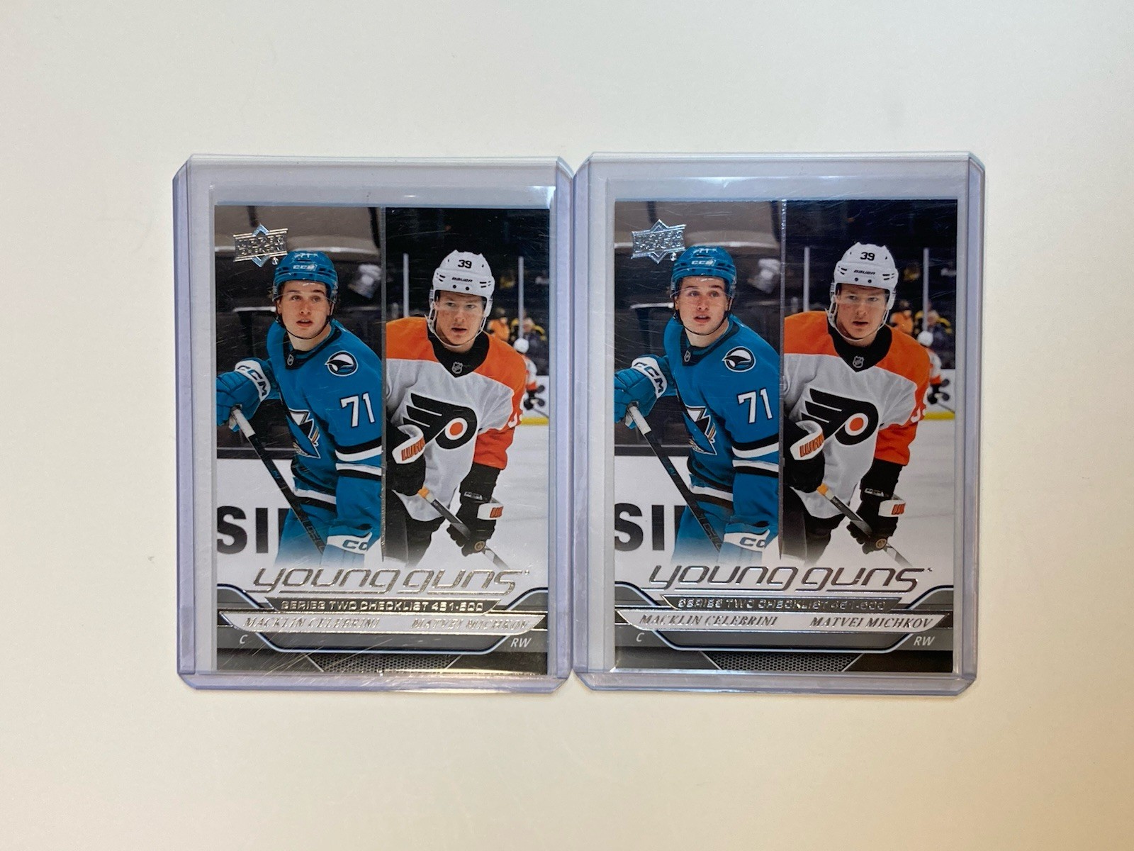 Macklin Celebrini/Matvei Michkov 2024-25 Upper Deck Young Guns Checklist + 1 | eBay