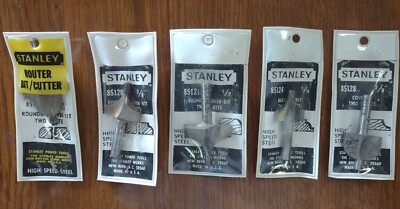 5- Router Bits Stanley 85118-85120-85121-85124-85128 | eBay