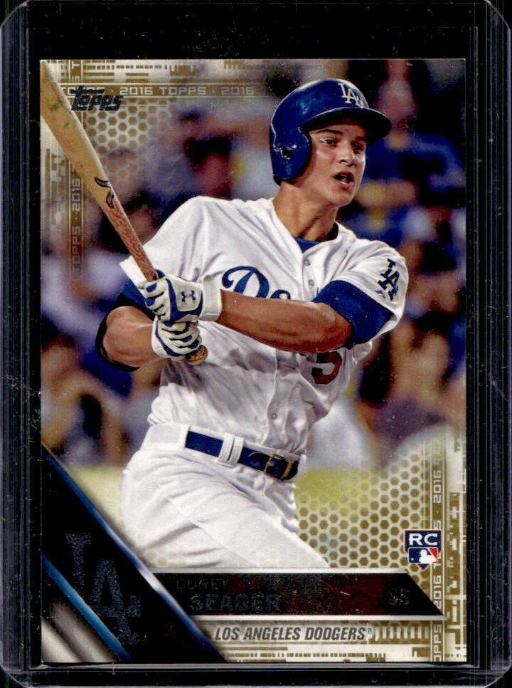 2016 Topps Baseball Corey Seager Gold Parallel Rookie RC #0581/2016 ...