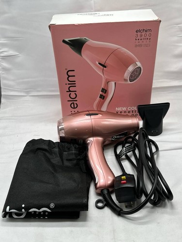 Elchim 3900 Ionic Hair Dryer, Lightweight, 2 Concentrators, Black | eBay