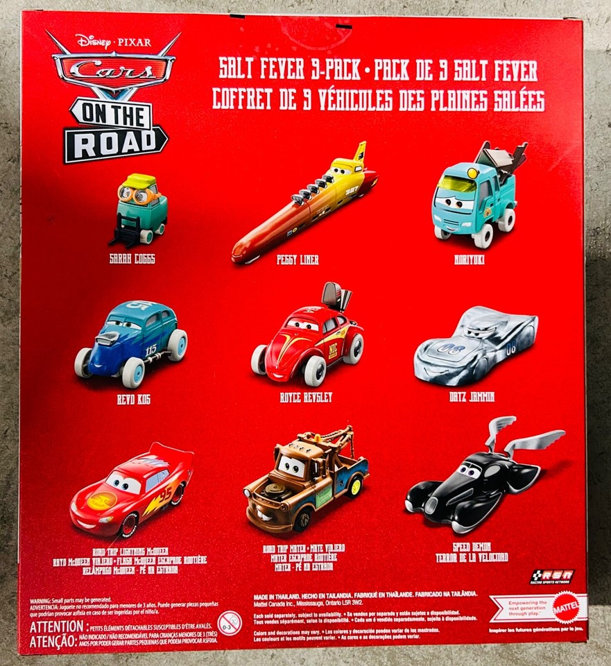 Disney Pixar Cars Salt Fever 9 Pack Cars on the Road Peggy Liner ...