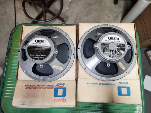 Pair 8" Quam Coax Ceiling Speaker / 8C10COB | eBay