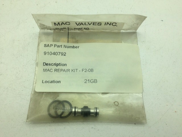 Mac Valves Solenoid Valve Repair Kit F2-0b F20B for sale online | eBay