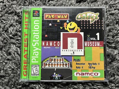 MINT DISC Namco Museum Vol. 1 REG CARD Greatest Hits PS1 Playstation 1 ...