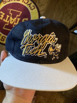 Vintage Georgia Tech Institute Of Technology SnapBack Cap Hat The Game ...