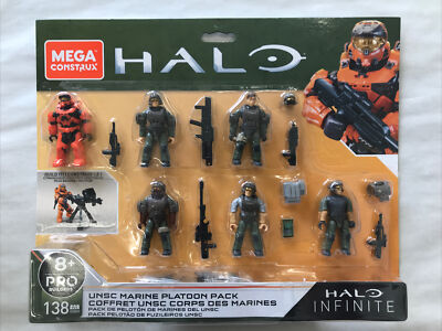 Mega Construction Halo Infinite Since Marine Platoon 6 Pack New damaged ...