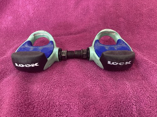 Vintage LOOK ARC Clipless Road Bike Pedals Bianchi Celeste | eBay