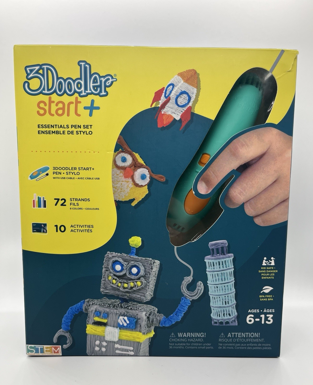 3Doodler 3D Pen Set for Kids Safe Start Essentials, Creative Learning ...