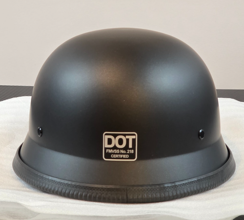 AHP Premium Dot Half Helmet Size Medium Black For Motorbike Cruiser ...