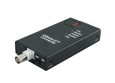 10BaseT RJ45 UTP to 10Base2 Thinnet Coax BNC Media Converter | Ethernet ...