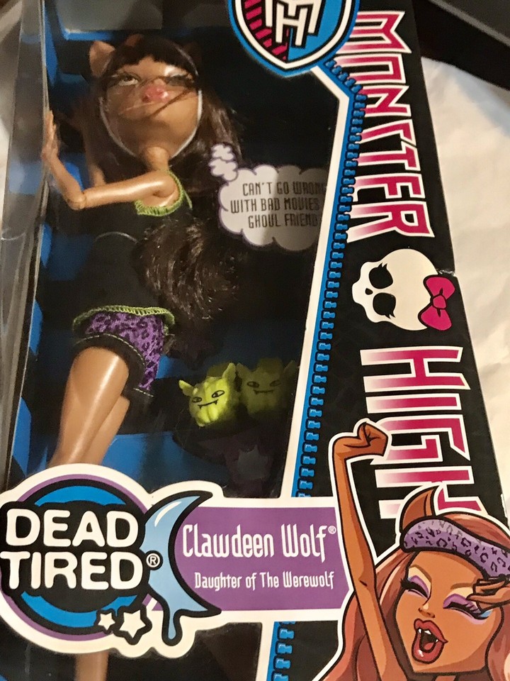 NIB Monster High Clawdeen Wolf, Dead Tired Doll | eBay