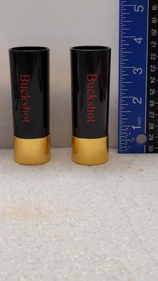 12 Gauge Shotgun Sized Buckshot Shot Glass Black Shotgun Shell Shaped ...