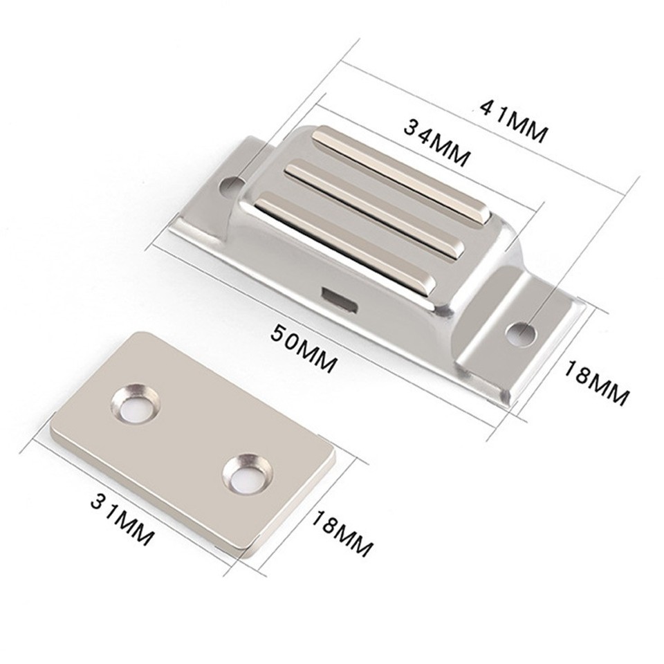 New Silver Magnetic Door Catch,Strong Heavy Duty Cupboard Magnets ...