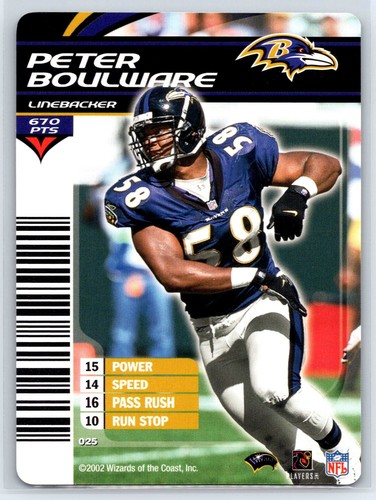 2002 NFL Showdown Peter Boulware Baltimore Ravens #025 | eBay