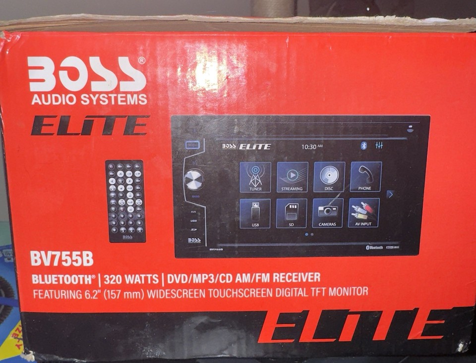 BOSS Audio Elite BV755B Car Stereo System - 6.2” Double Din Touchscreen ...
