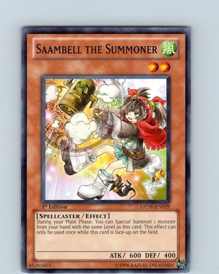 Yu-Gi-Oh TCG Saambell The Summoner GENF-EN029 1st Edition Common Card ...