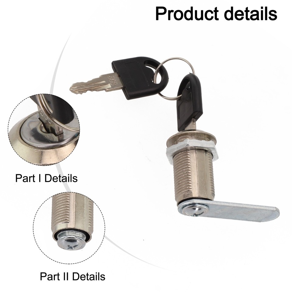 Tool Box Lock Tubular Cam Lock 90 Degree Hook Cam Replacement Lock With ...