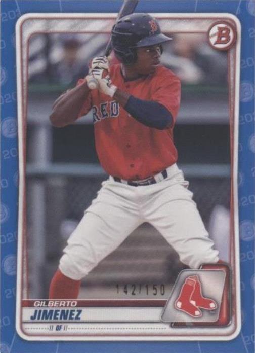 2020 Bowman Draft - Gilberto Jimenez #BD-137 Blue Border /150 (RC) for ...