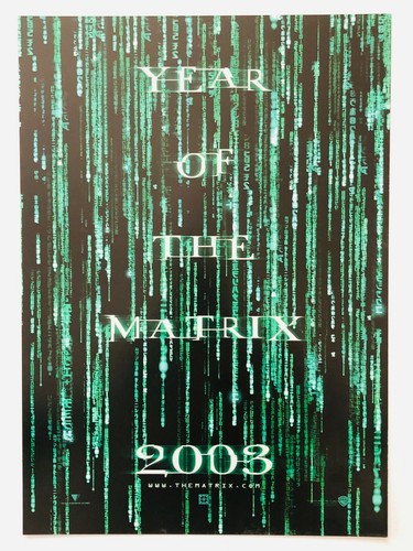 Année Du Matrix Keanu Reeves JAPAN CHIRASHI Flyer De Film Mini Affiche ...