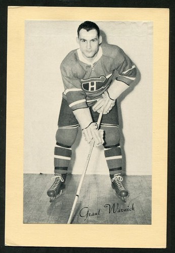 GRANT WARWICK MONTREAL CANADIENS BEEHIVE HOCKEY PHOTO NEAR MINT..BORN IN REGINA | eBay