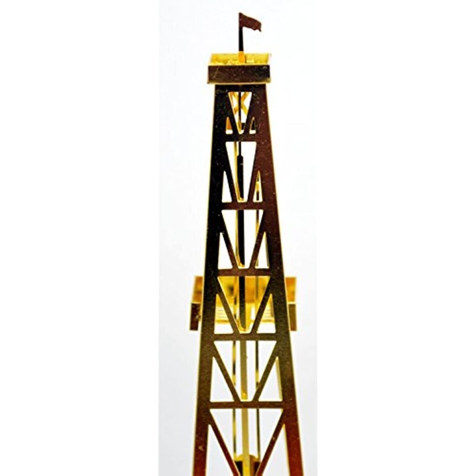 Copper Oilfield Oil Well Derrick Drill Rig Gold Model Commemorative ...